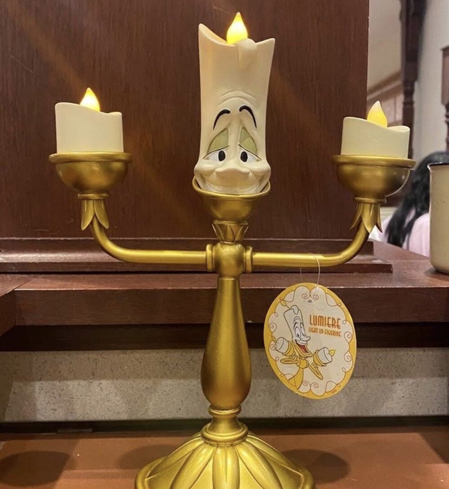 Disney Parks Exclusive Beauty & the Beast Candelabra Lumiere Figure New ...