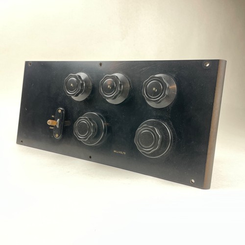Vintage MILLIVOLT CONTROL PANEL antique switch meter electrical display ...