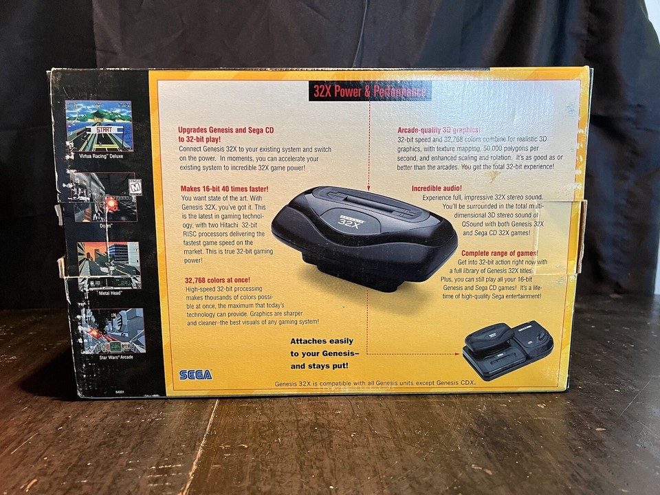 VTG 90's Sega Genesis System Bundle 6 Pak 32x Console 18 Games Video ...