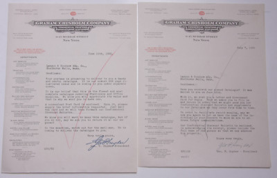 1930 Lamson Goodnow Graham Chisholm Co NYC Signed Ephemera L417L | eBay