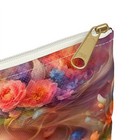 Accessory Pouch Cosmetic Bag Colorful Digital creation Lady Flowers ...