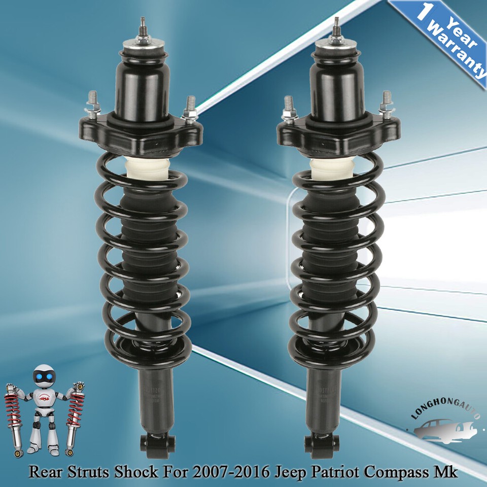 Rear Quick Struts Shock Absorbers For 2007-2016 Jeep Patriot Compass Mk ...