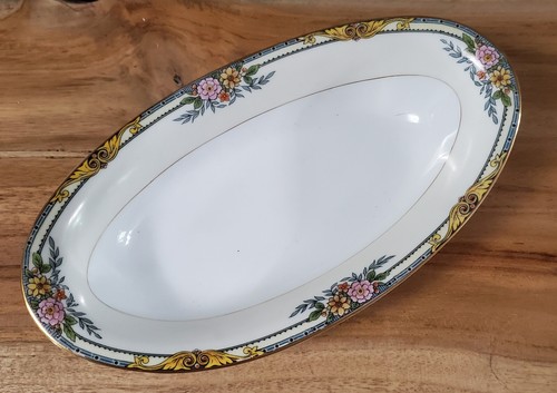 Noritake 'M' Croydon 9" Oval Relish Dish Fine China Antique 1918 Yellow ...