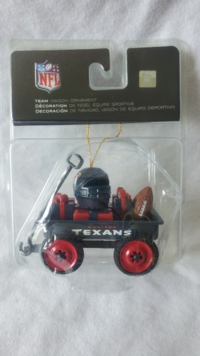 New Houston Texans Team Wagon Ornament NFL Football | eBay