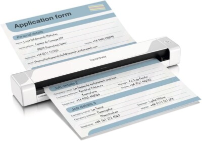 Brother DSmobile Portable Color Scanner DS-620 W/USB Power Cable & Case ...