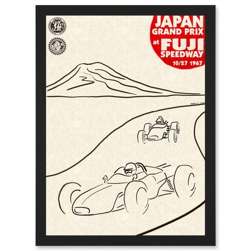 Japan Grand Prix Fuji Speedway 1967 Motor Sport Racing Framed Wall Art ...