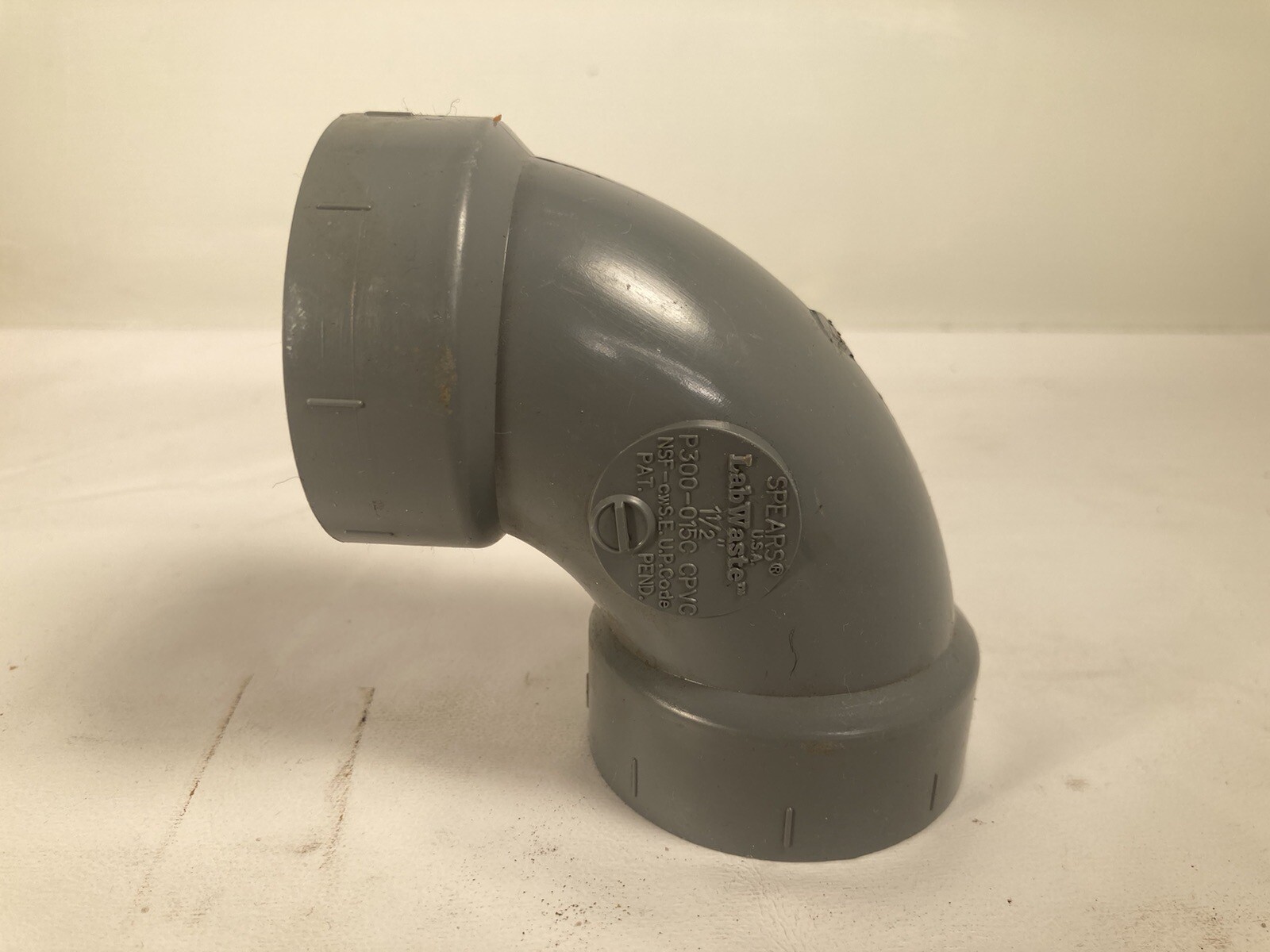 1-1/2" Spears LabWaste 1/4 Bend 90° Elbow CPVC Part P300-015C | eBay