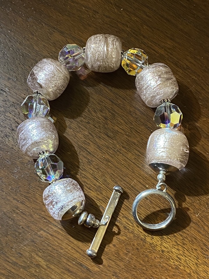 Bitchin Bead, Hand Crafted Beaded Bracelet, Pink, Bitchin Beads ...