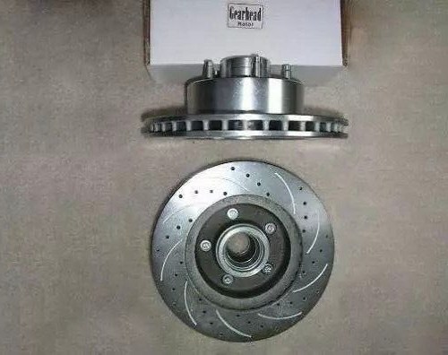 2 Mustang II Chevy Big 11" Disc Brake Rotors Cross Drilled & Slotted 5 ...