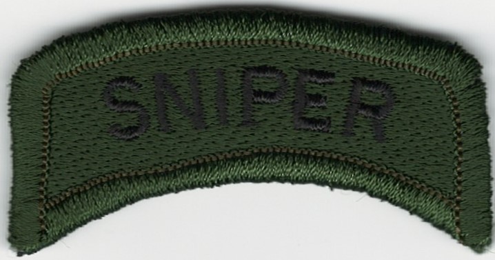 1" x 2 1/4" Green Black Sniper Tab Patch Fits For VELCRO® BRAND ...