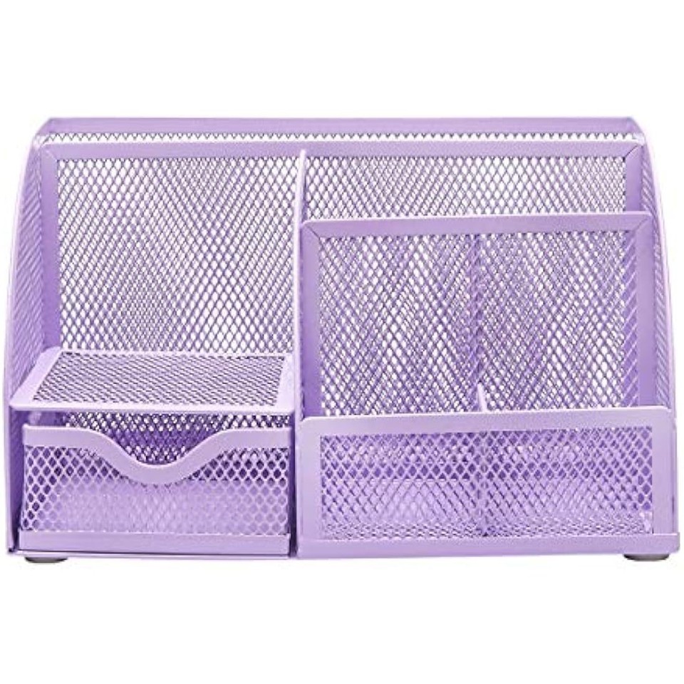 EXERZ Desk Organiser/Mesh Desk Tidy Caddy/Pencil Holder Multifunctional ...