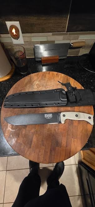 ESEE Authentic JUNGLAS-E Survival Knife, Kydex Sheath, MOLLE Backing | eBay