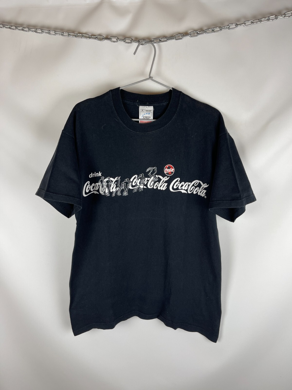 Coca Cola vintage 90s Drink Screen Stars band tee shi… - Gem