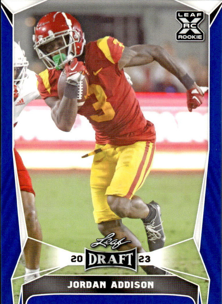 2023 Leaf Draft - Blue #56 Jordan Addison (RC) for sale online | eBay