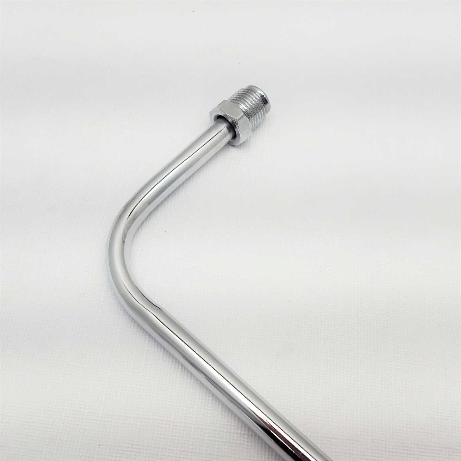 Chrome dual fuel line feed Holley 4150 double pumper 9-5/16" spacing ...