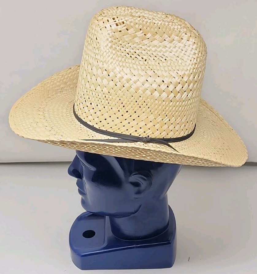 New Stetson Stallion Cowboy Hat Texas USA 7-1/4" Straw Hat | eBay