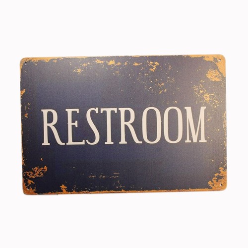 3x Tin Sign RESTROOM Sprint Drink Bar Whisky Rustic Look | eBay