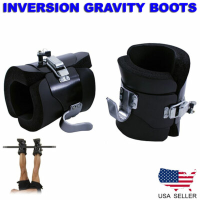 Inversion Boots Black Anti-Gravity Boots for Stress Relief Back Pain ...
