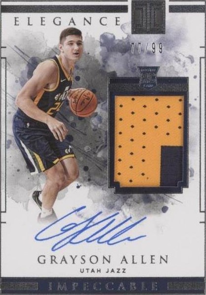 2018-19 Panini Impeccable - Elegance Rookie Jersey Autographs #131 ...