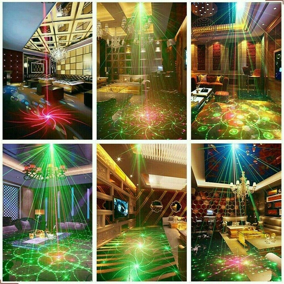 560 Pattern Laser Light Projector LED RGB DJ Disco KTV Bar Show Home ...