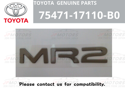 Mr2 Logo New Genuine OEM Toyota MR2 Rear Emblem Badge MR 2 SW20 89 99