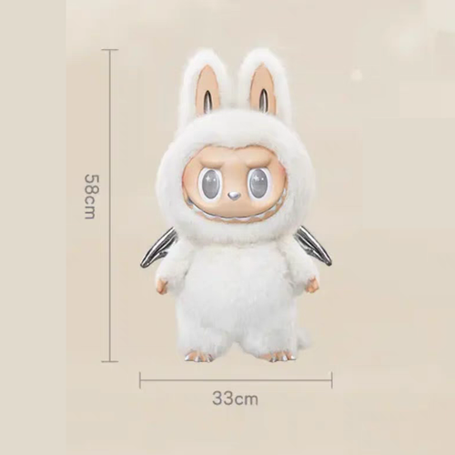 Genuine POP MART THE MONSTERS Angel in Clouds Labubu Zimomo Vinyl Plush ...