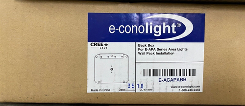 NEW E-conolight CREE wall pack back box for E-APA E-ACAPABB Outdoor ...