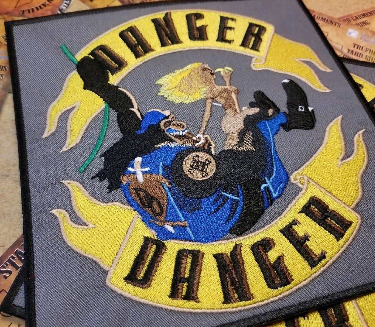 LARGE EMBROIDERED DANGER DANGER SCREW IT! JB PATCH (Please Read Ad) | eBay