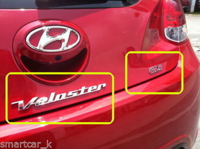 trunk Veloster + GDi emblem for 2012 2013 2014 2015 2016 2017 Hyundai ...