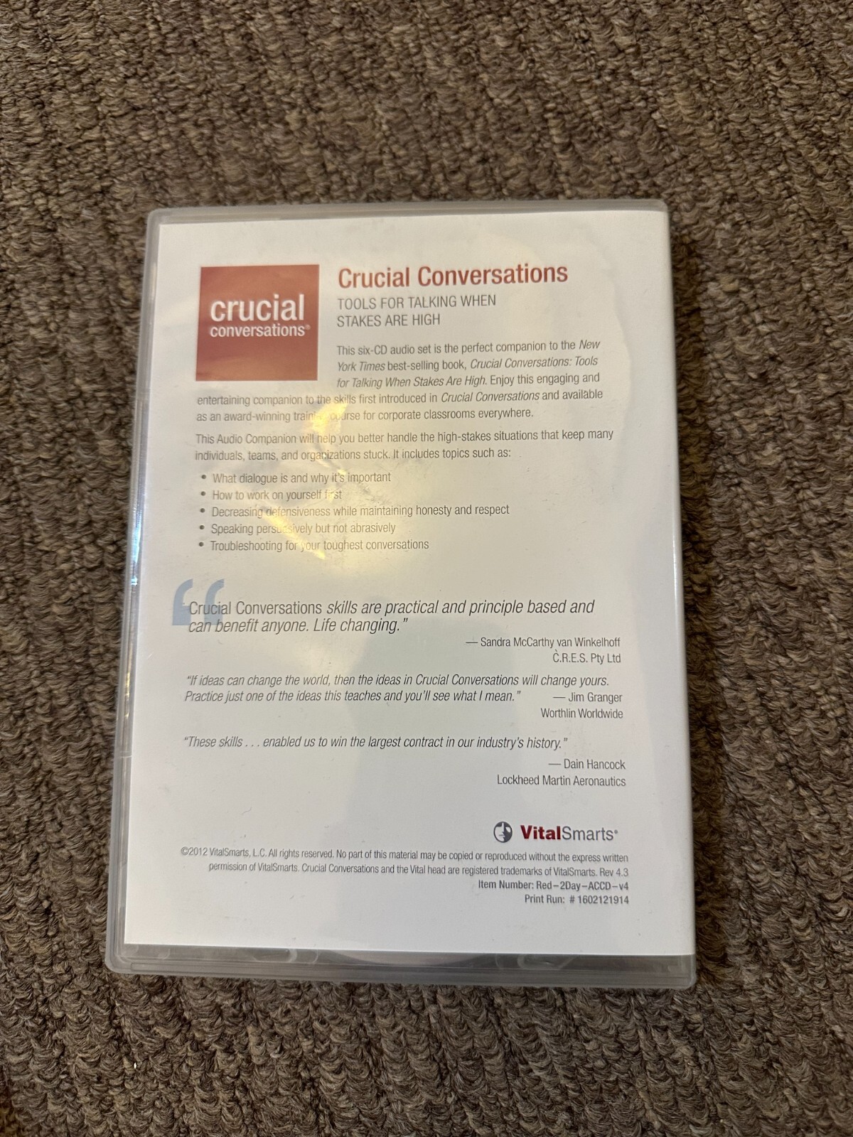 Crucial Conversations Audio Companion 6 CD | eBay