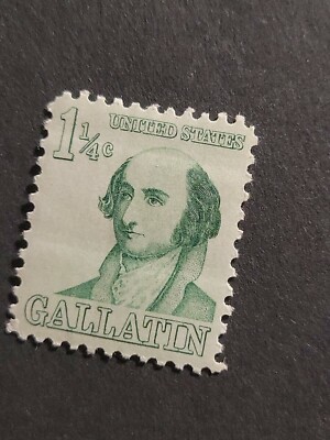 Scott# 1279 Albert Gallatin Prominent Americans Series 1 1/4c 1968 ...