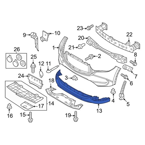 For Mazda CX-5 2022-2024 Mazda KSD450032A Front Lower Bumper Cover | eBay
