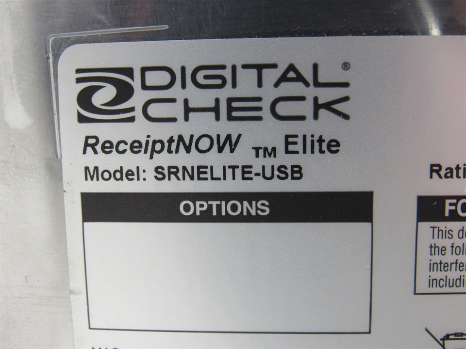 Digital Check SmartSource Elite USB Scanner SSX1-ELITE & SRNELITE-USB w ...