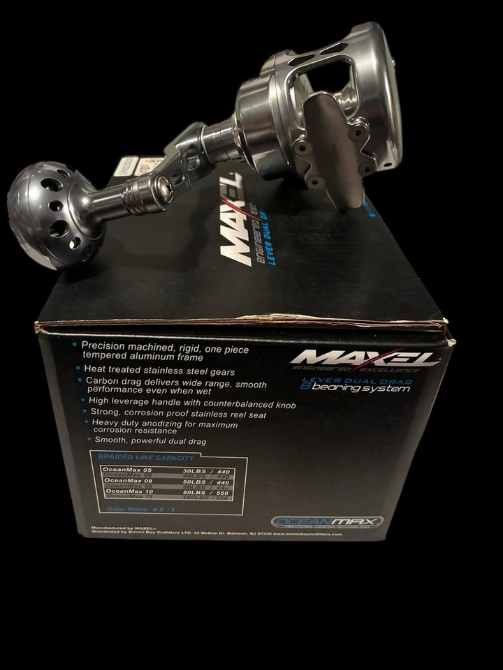 Maxel Ocean Max Precision Jigging Tech Lever Dual Drag System Silent ...