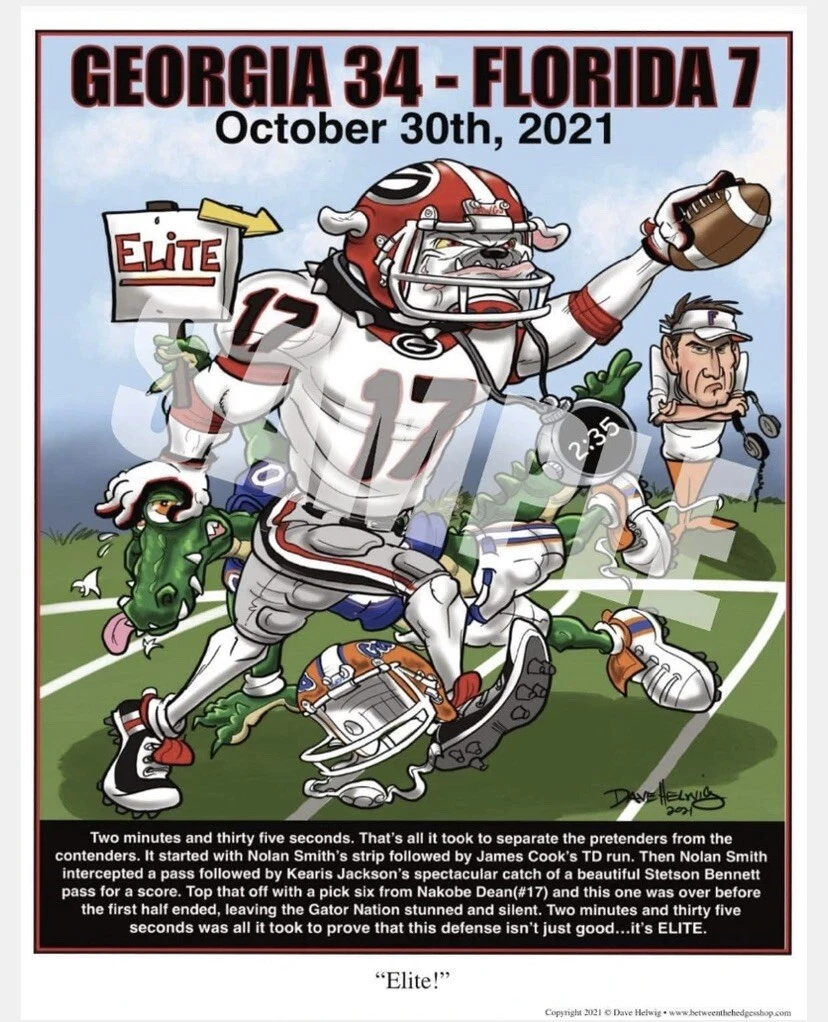 Georgia Florida Football Cartoons