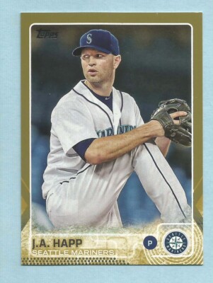2015 Topps Baseball Series 2 GOLD J.A. Happ #414 Seattle Mariners | eBay