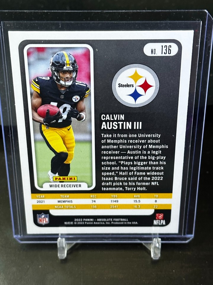 2022 Absolute #136 Calvin Austin III Rookie Card | eBay