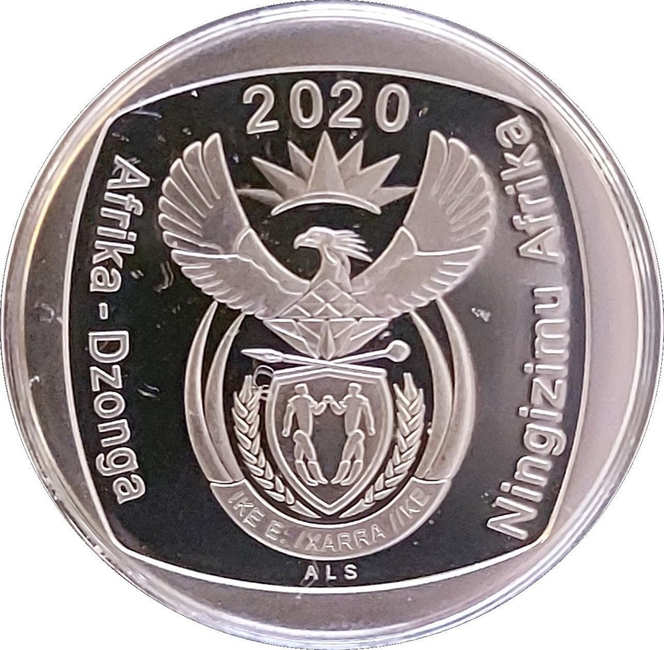 South Africa 1 Rand Afrika-Dzonga - Ningizimu Afrika Coin KM444 2008 ...