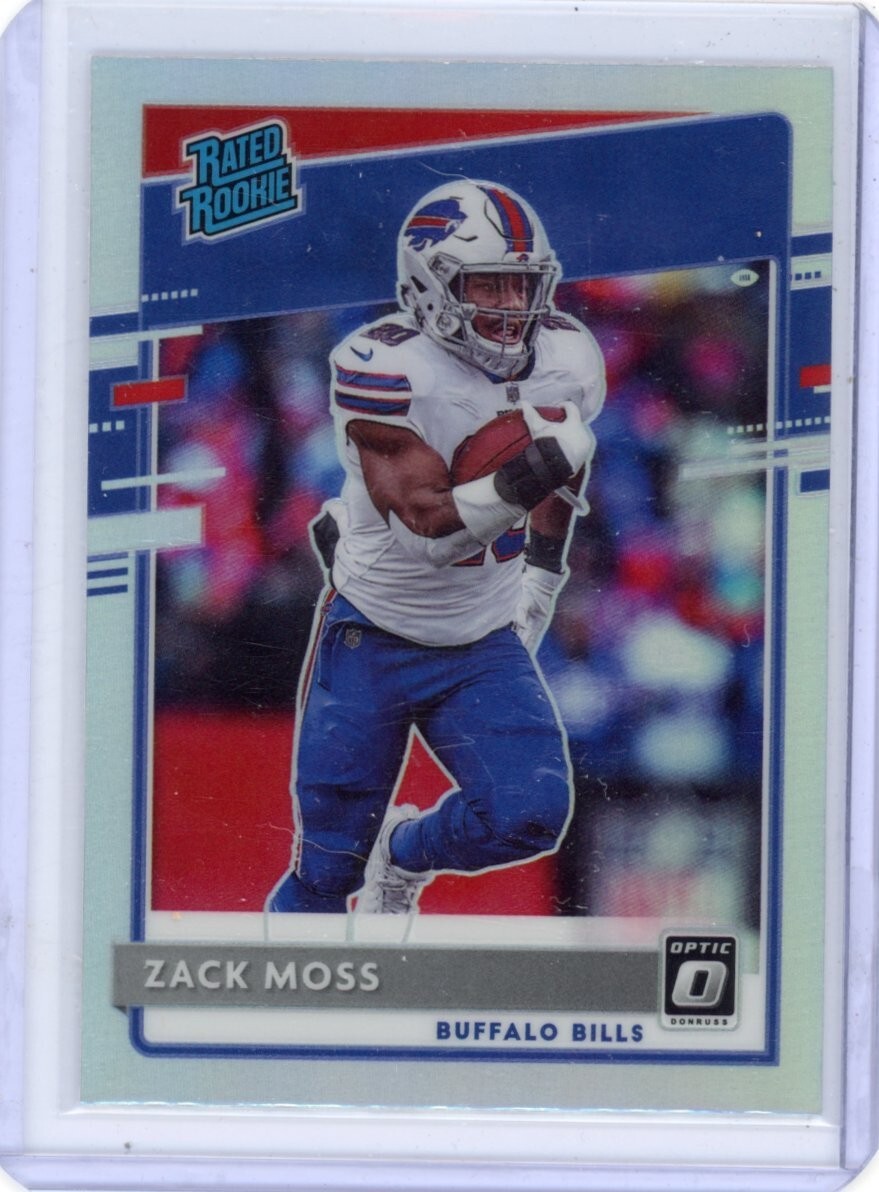 2020 Donruss Optic Zach Moss Rated Rookie Silver Holo Prizm SP Buffalo ...