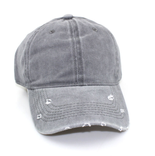 Distressed Cotton Baseball Ball Cap Hat Dad Vintage Solid Blank Plain ...