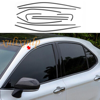 For 2018-2020 Toyota Camry Steel Carbon Look Car Window Strip Cover ...