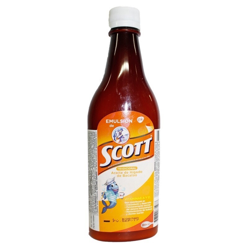 Emulsion SCOTT Tradicional / SCOTT Emulsion Traditional Flavor Vitamins ...