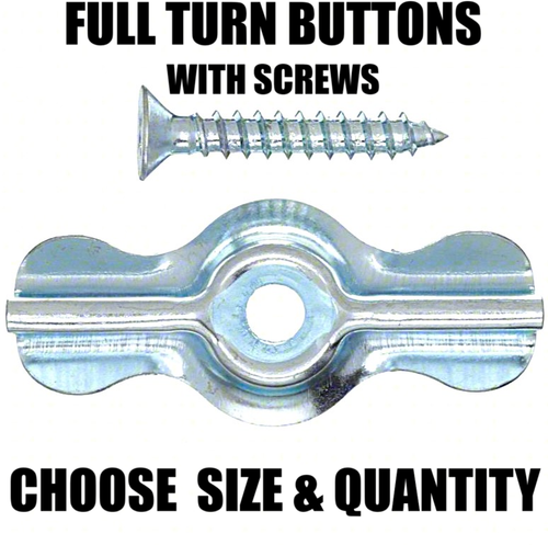 Full Turn Button Storm/Screen Door Latch 1.75 2" Metal Steel Clip Thumb ...