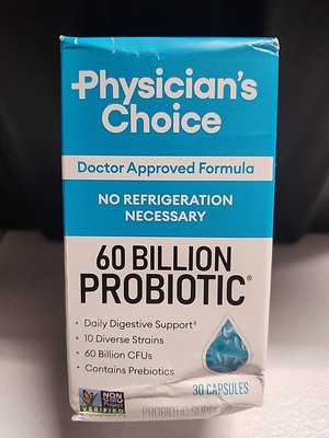 Physician's Choice 60 Billion Probiotic with Prebiotic Capsules - 30 ...