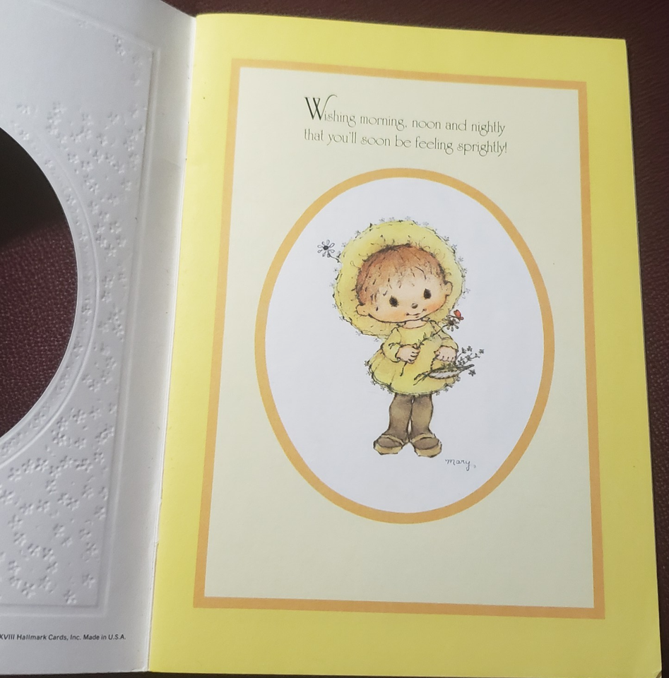 Mary Hamilton Hallmark Get Well Greeting Card Booklet Granny Core 1978 ...