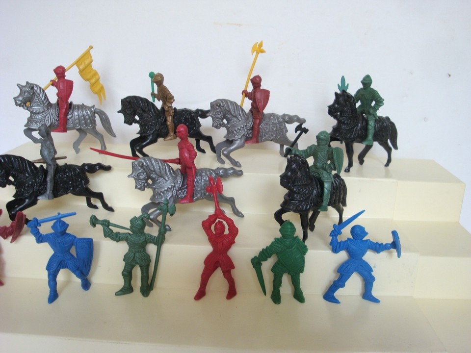 Lido 1950's Knights / 13 in ALL 9 Poses , 7 Horses , ALL 7 Different ...