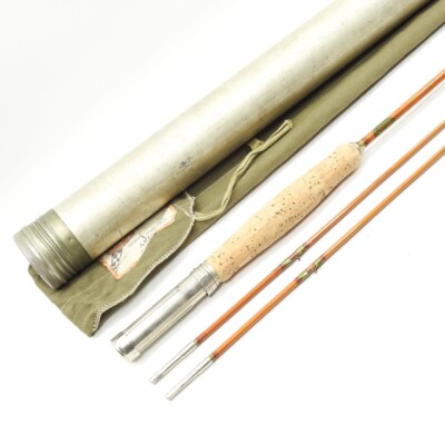 Vintage Shakespeare Arizona Bamboo Fly Rod. 6’ 6” 1233-B. W/ Tube and ...