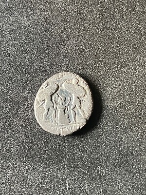 L. Titurius Sabinus Tarpeia Buried w/ Shields Roman Republic Denarius ...