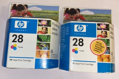 X2 NEW HP 28 Tri-Color Ink Cartridge C8728A ~Sealed Box ~ EXP: 2007 | eBay