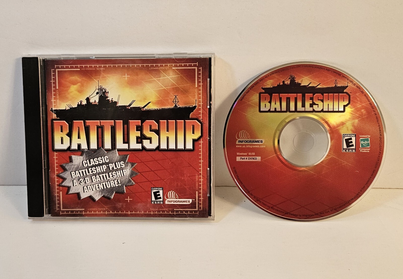 Battleship PC CD-Rom 2001 Windows Classic Battleship + 3D Battleship ...
